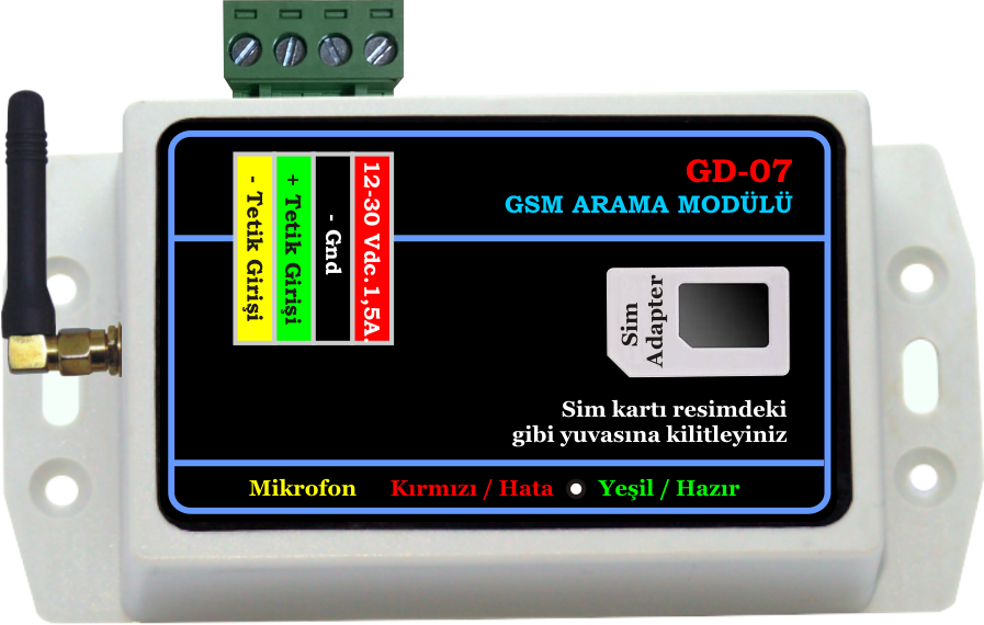 GD-07 Gsm Arama Modülü - Üretici Fiyatlarıyla - Egsguvenlik.com